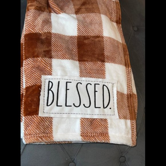 Rae Dunn | Holiday | Nwt Rae Dunn Blessed Buffalo Check Plaid Fall ...